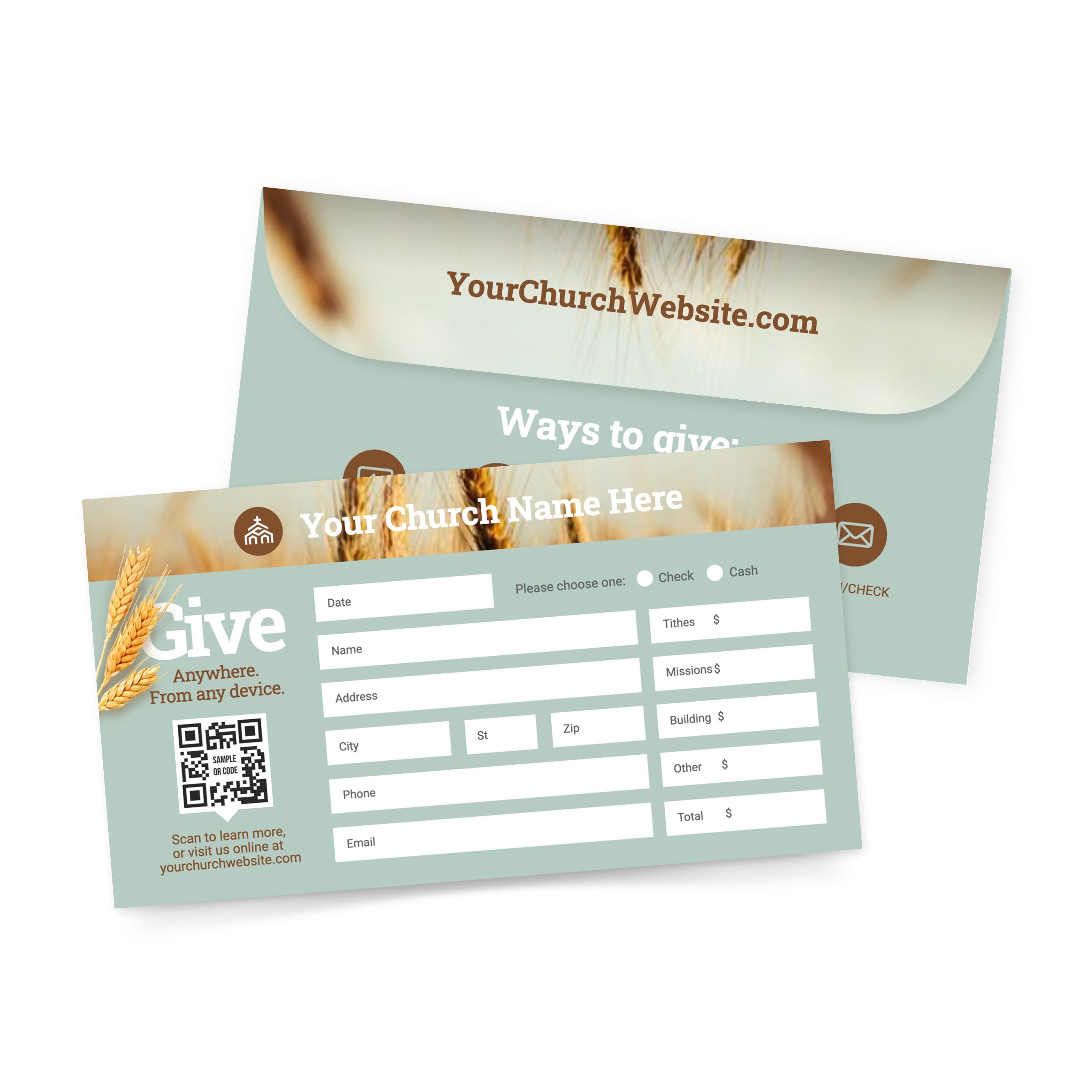 Giving Envelopes - Harvest – Tithely Print