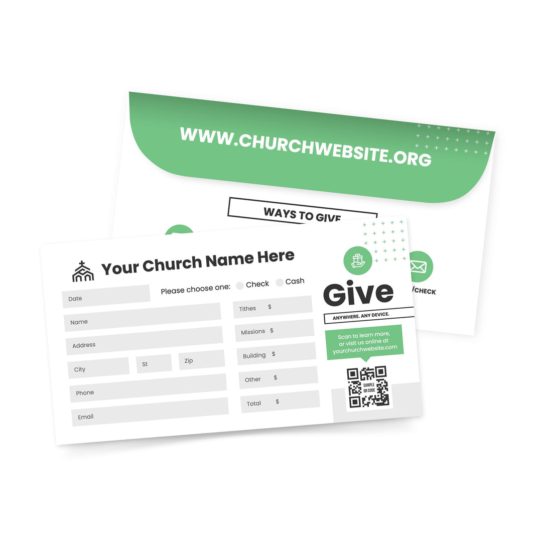 Mini Giving Cards - Simple Modern – Tithely Print