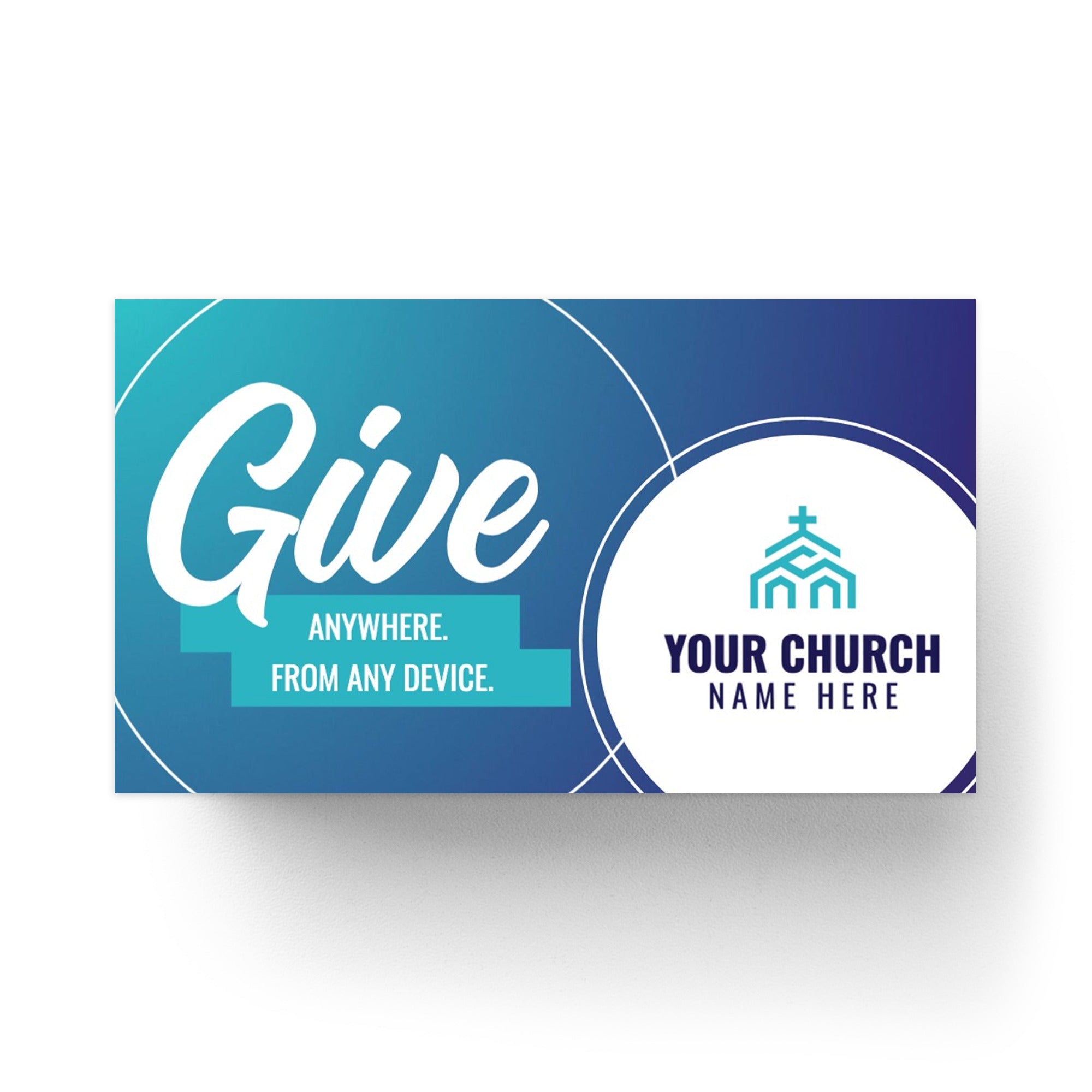 Mini Giving Cards - Soft Blue – Tithely Print