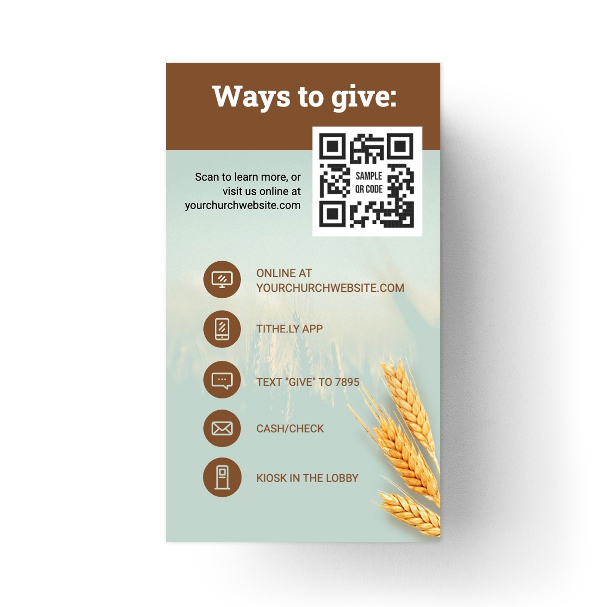 Mini Giving Cards - Harvest – Tithely Print