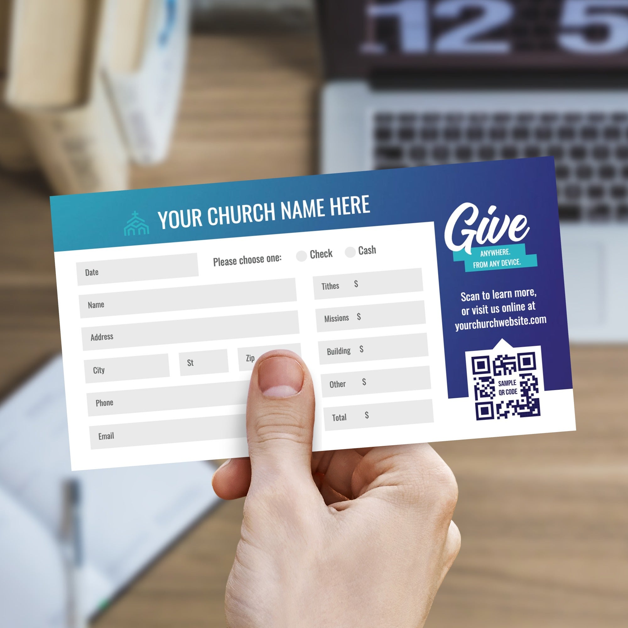 Giving Envelopes - Soft Blue – Tithely Print