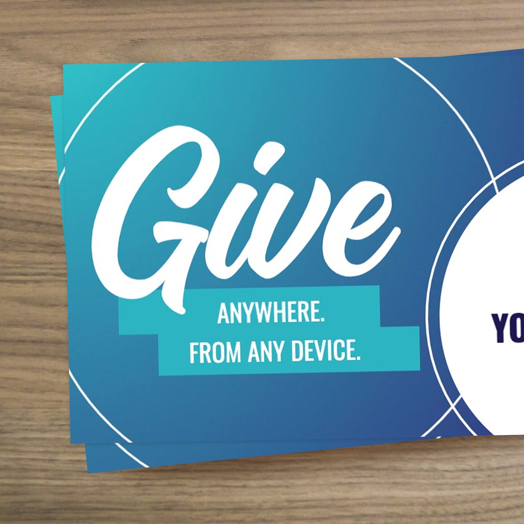 Mini Giving Cards - Soft Blue – Tithely Print